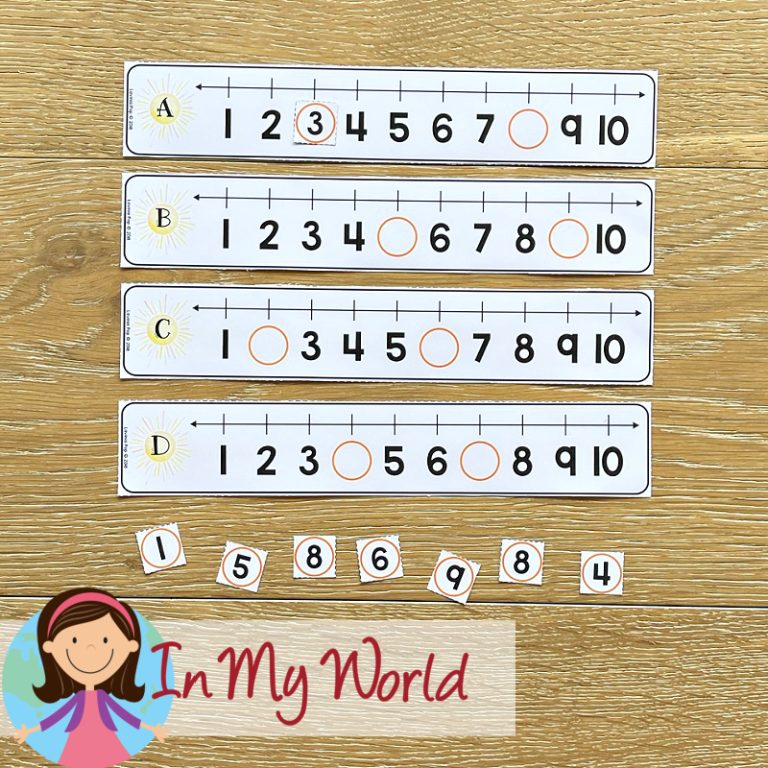 Summer Math Centers for Kindergarten - In My World