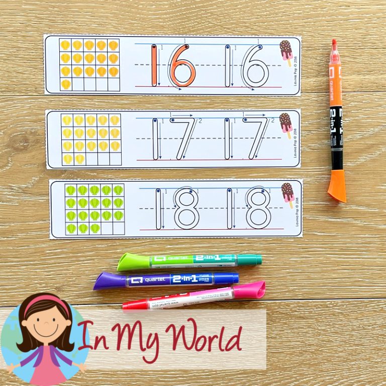 Summer Math Centers for Kindergarten - In My World