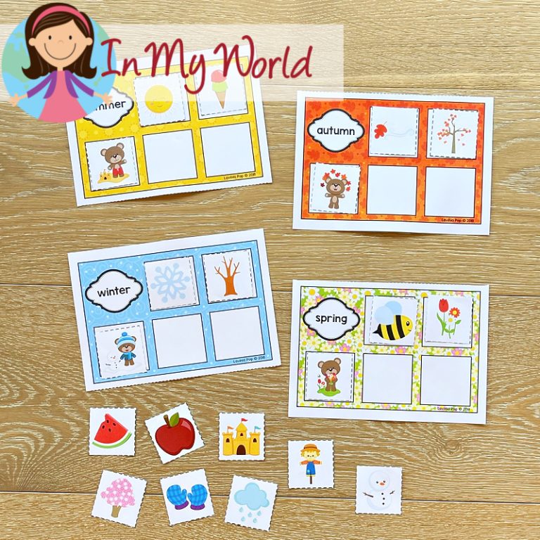 Summer Math Centers for Kindergarten - In My World