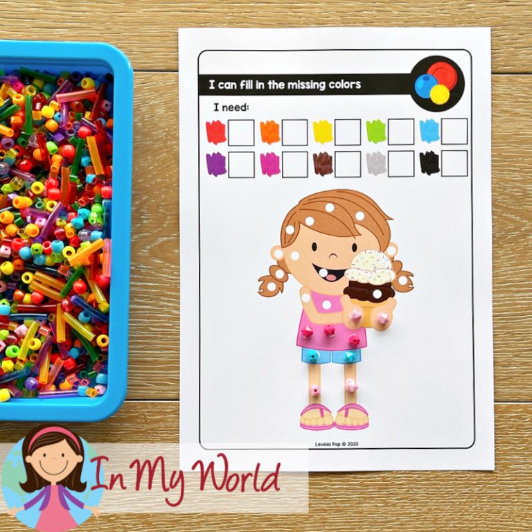 Fine Motor Printable Activities for July Morning Tubs | Bins - In My World