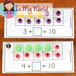 Back to School Math Centers for Kindergarten | Morning Tubs / Bins - In ...