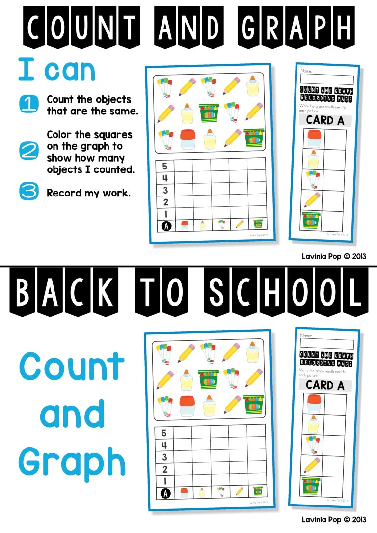 Back to School Math Centers for Kindergarten | Morning Tubs / Bins - In ...