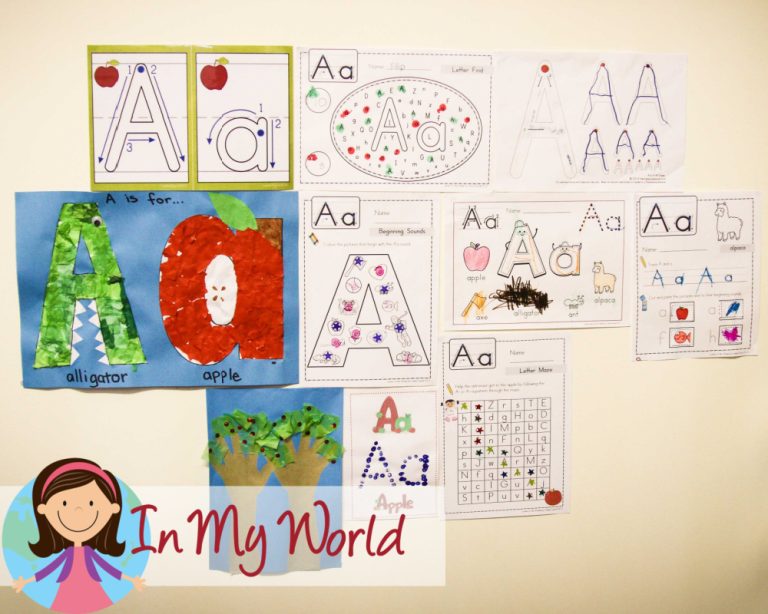 Preschool Letter A - In My World