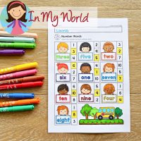 First-Grade-Worksheets-Number-Words - In My World