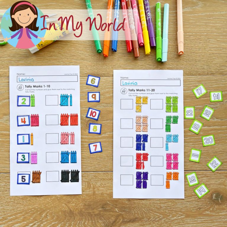 First-Grade-Worksheets-Tally-Marks - In My World