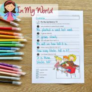 Fix the Sentence Back to School: Capitalization & Punctuation - In My World