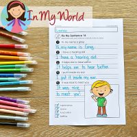Fix the Sentence Back to School: Capitalization & Punctuation - In My World