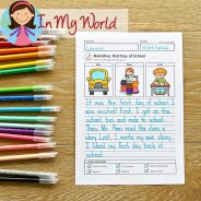 Writing Journal: Prompts for August | Back to School - In My World