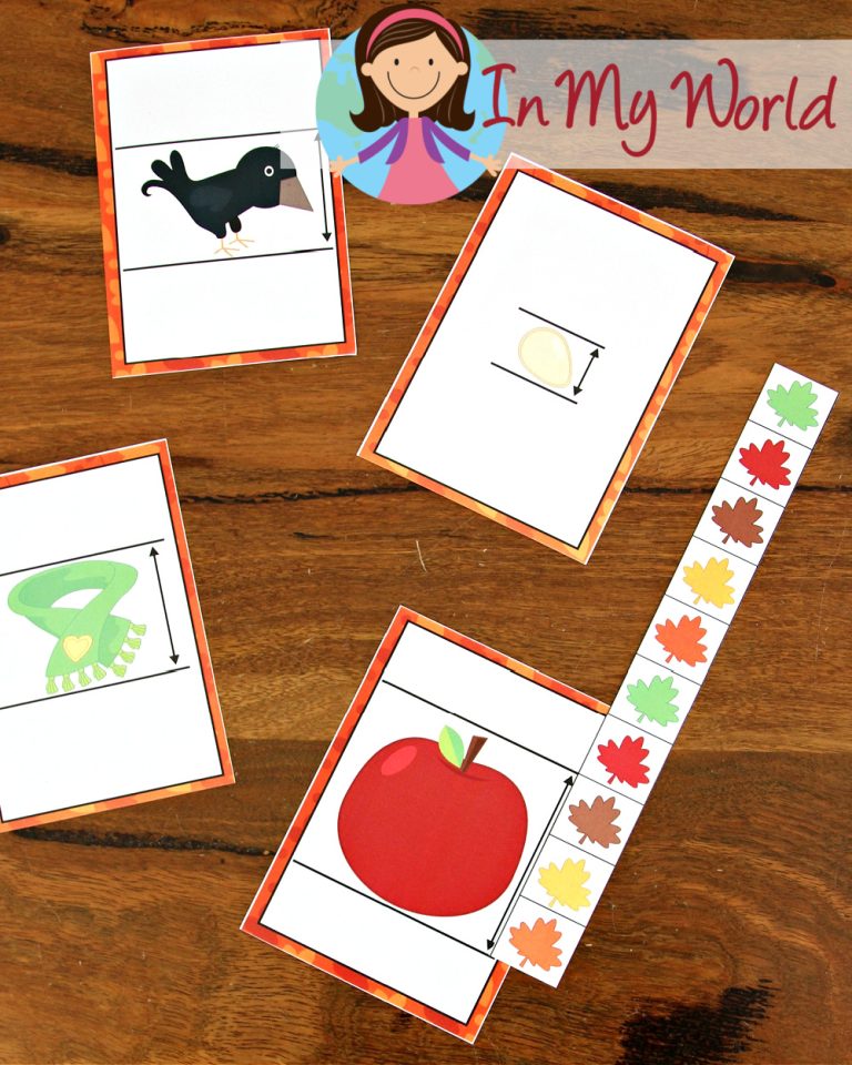 Autumn Math Centers for Kindergarten - In My World