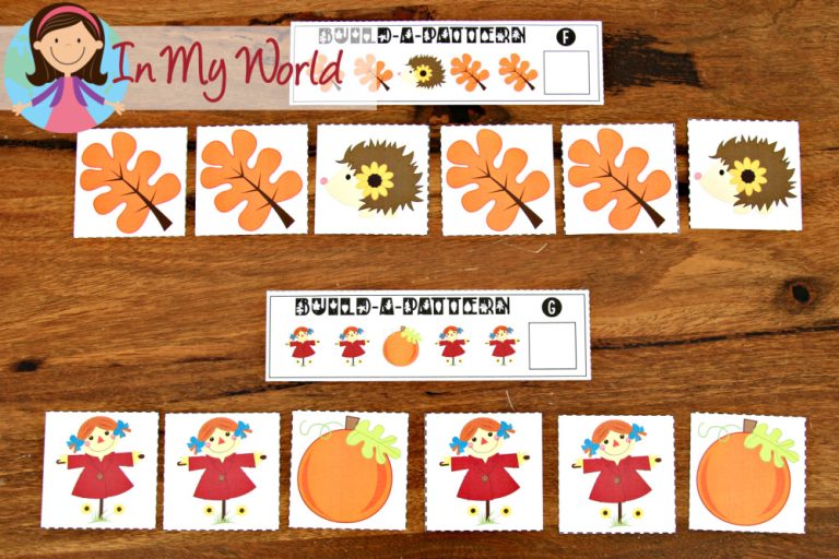 Autumn Math Centers for Kindergarten - In My World