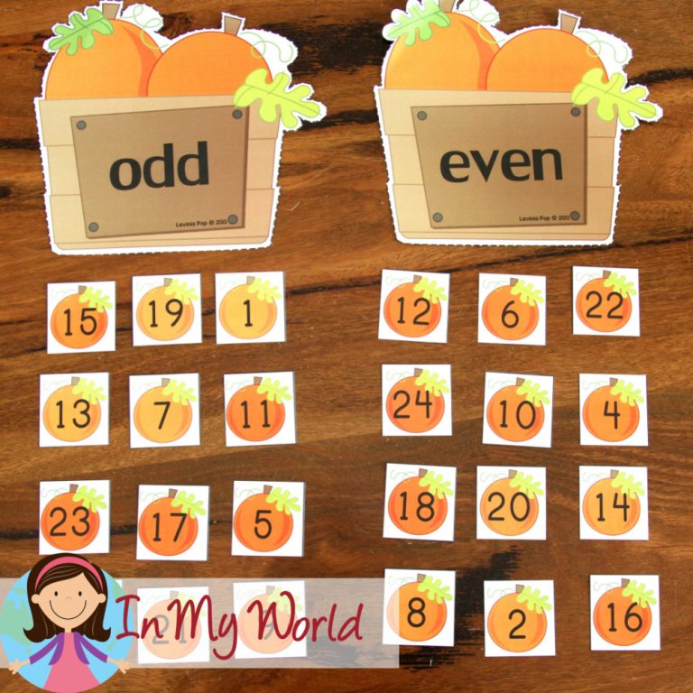 Autumn Math Centers for Kindergarten - In My World