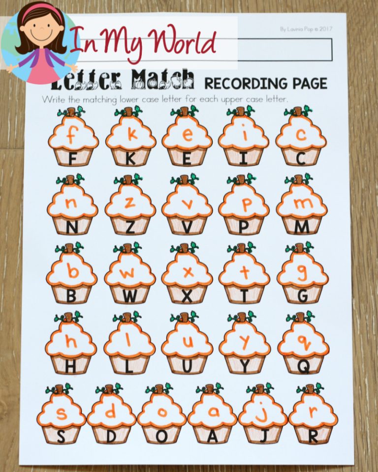 Thanksgiving Literacy Centers for Kindergarten - In My World