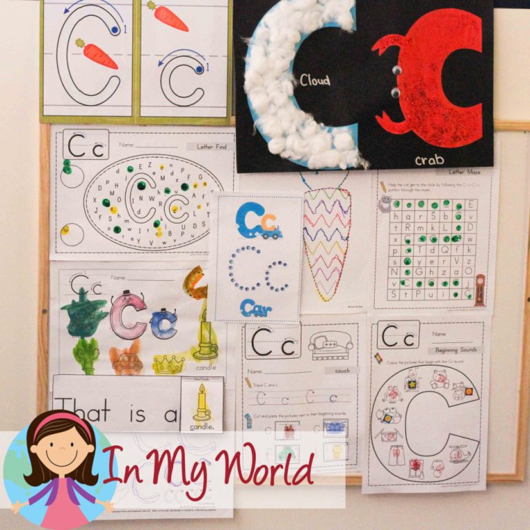 Preschool Letter C - In My World