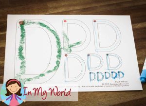 Preschool Letter D - In My World