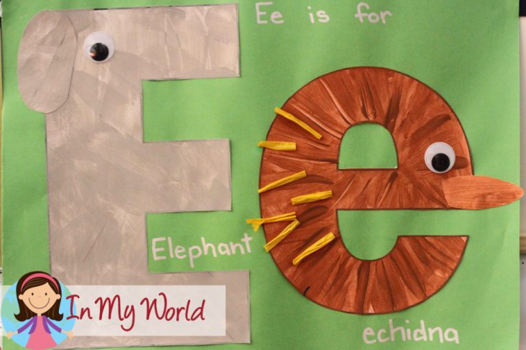 Preschool Letter E - In My World