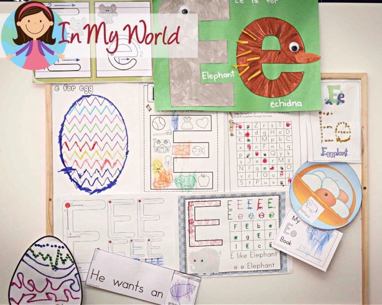 Preschool Letter E - In My World