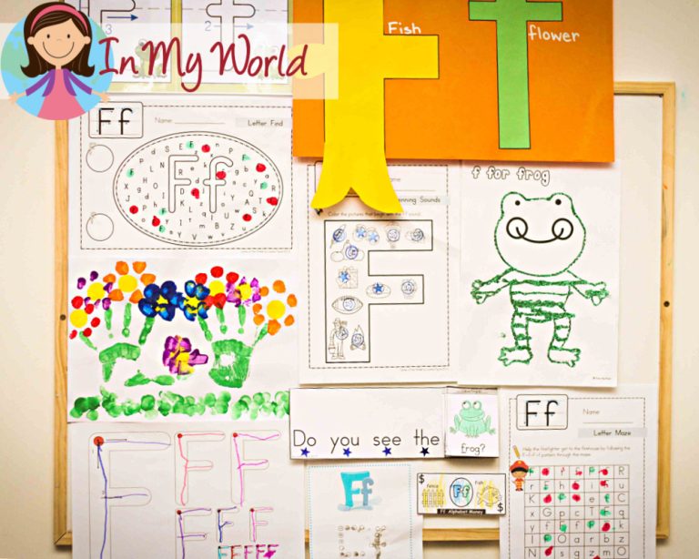 Preschool Letter F - In My World