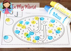 Preschool Letter J - In My World