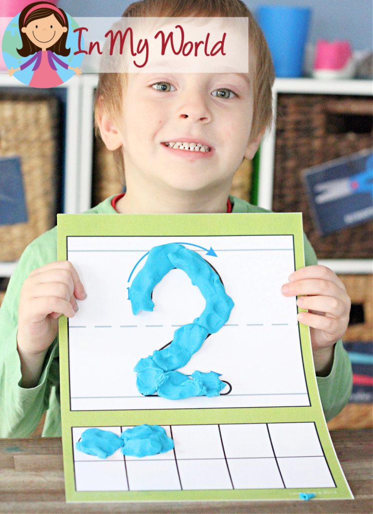 Preschool-Letter-J-number-play-dough-mats - In My World