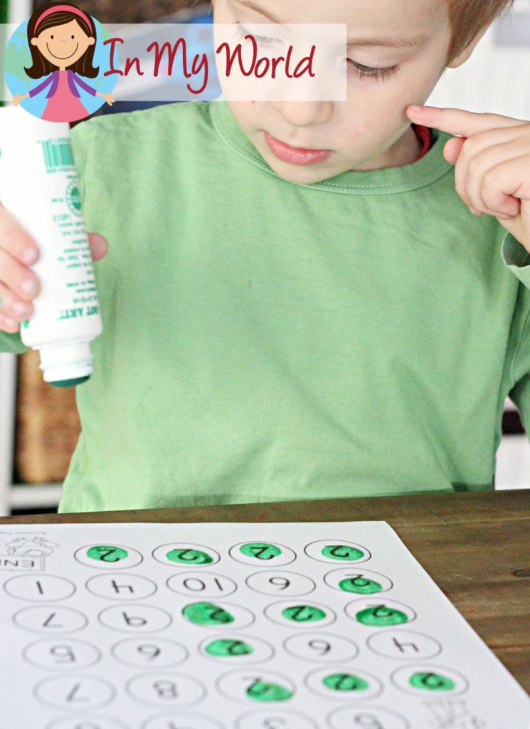 Preschool Letter J number worksheets In My World