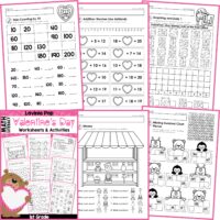 FREE Valentine's Day 1st Grade Worksheets and Activities No Prep ...
