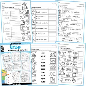 Winter 1st Grade Worksheets and Activities No Prep | First Grade - In ...