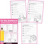 FREE Fix the Sentence: Valentine's Day - In My World