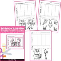 FREE Sentence Scramble: Valentine's Day Sentence Building Picture ...