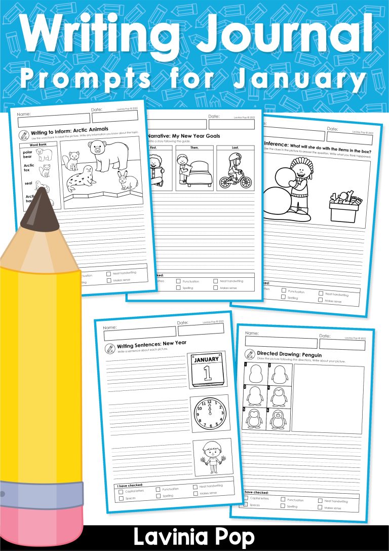 Writing Journal: Prompts for January | Winter - In My World