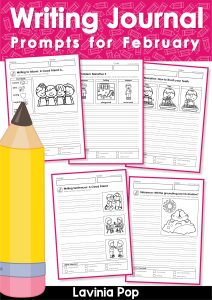 FREE Writing Journal: Prompts for February | Valentine's Day - In My World