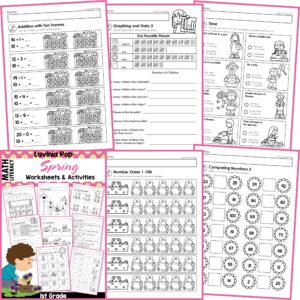 FREE Spring 1st Grade Worksheets and Activities No Prep | First Grade ...