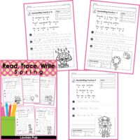 FREE Read, Trace, Write Handwriting: Spring - In My World