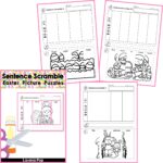FREE Sentence Scramble: Easter Sentence Building Picture Puzzles - In ...