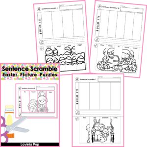 FREE Sentence Scramble: Easter Sentence Building Picture Puzzles - In ...