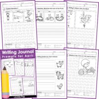 FREE Writing Journal: Prompts for April - In My World