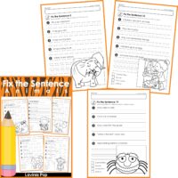 FREE Fix the Sentence: Animals - In My World