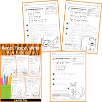 FREE Read, Trace, Write Handwriting: Animals - In My World