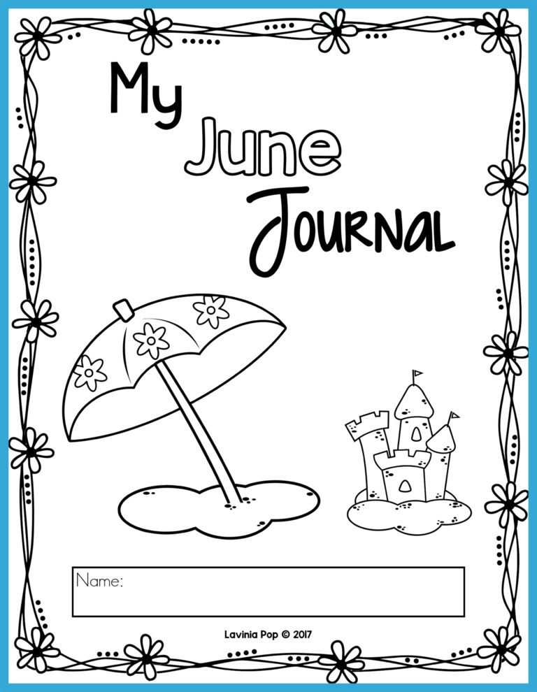 FREE June Writing Journal Prompts - In My World