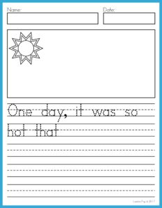 FREE June Writing Journal Prompts - In My World