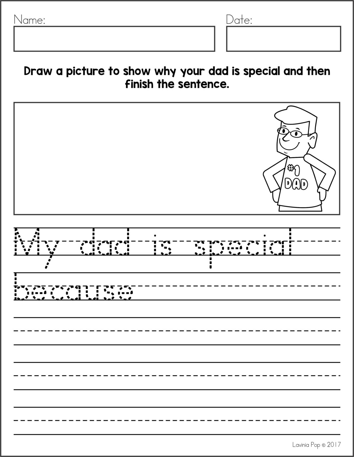 FREE June Writing Journal Prompts - In My World