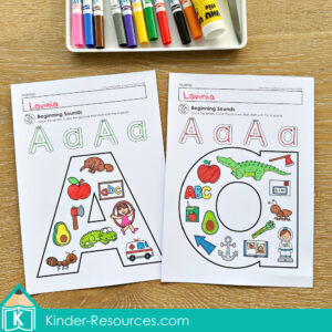 Preschool Alphabet Letter of the Week A - In My World