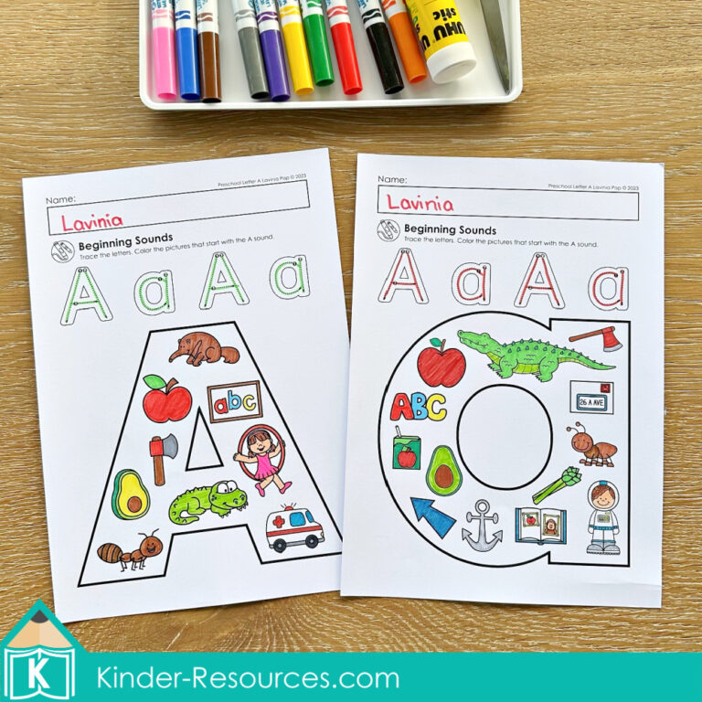 Preschool Alphabet Letter of the Week A - In My World