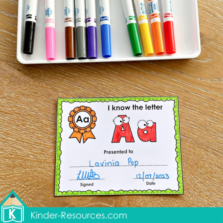 Preschool Alphabet Letter of the Week A - In My World