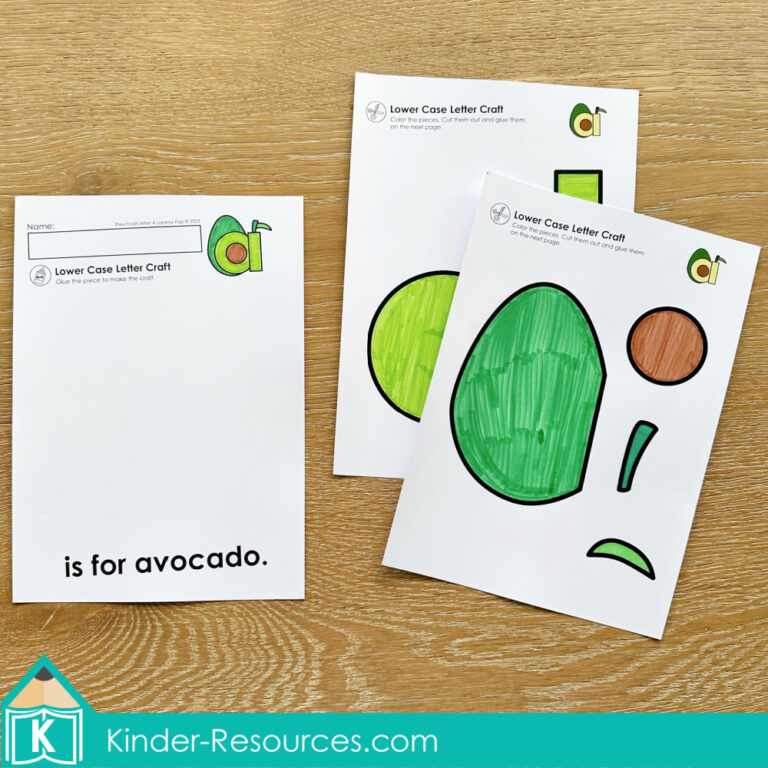 Preschool Alphabet Letter of the Week A - In My World