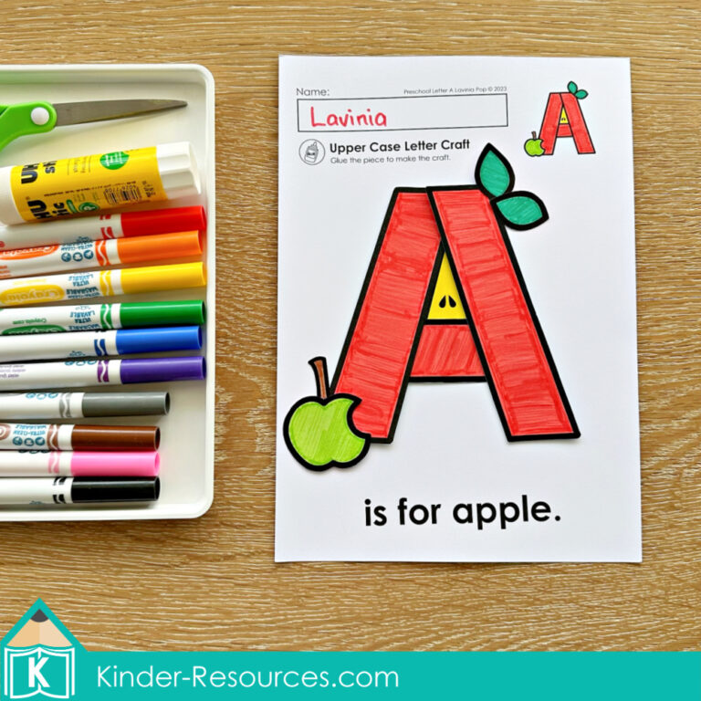 Preschool Alphabet Letter of the Week A - In My World