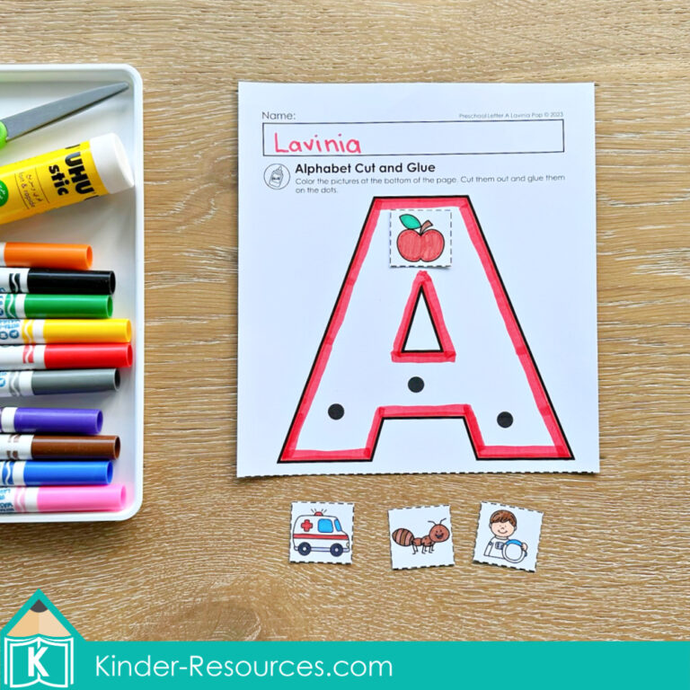 Preschool Alphabet Letter of the Week A - In My World