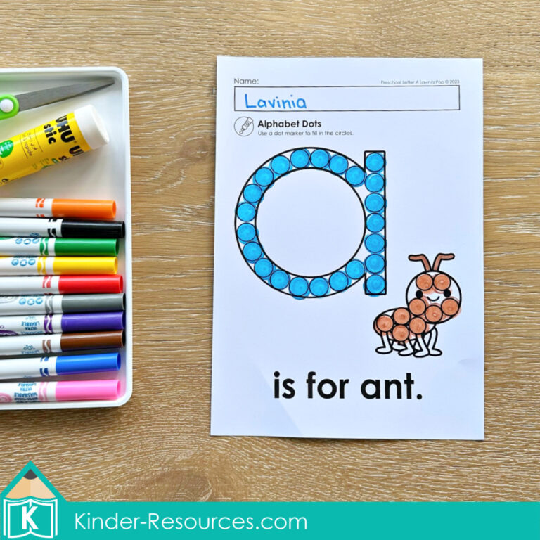 Preschool Alphabet Letter of the Week A - In My World