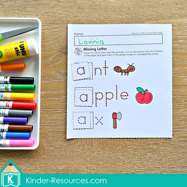 Preschool Alphabet Letter of the Week A - In My World