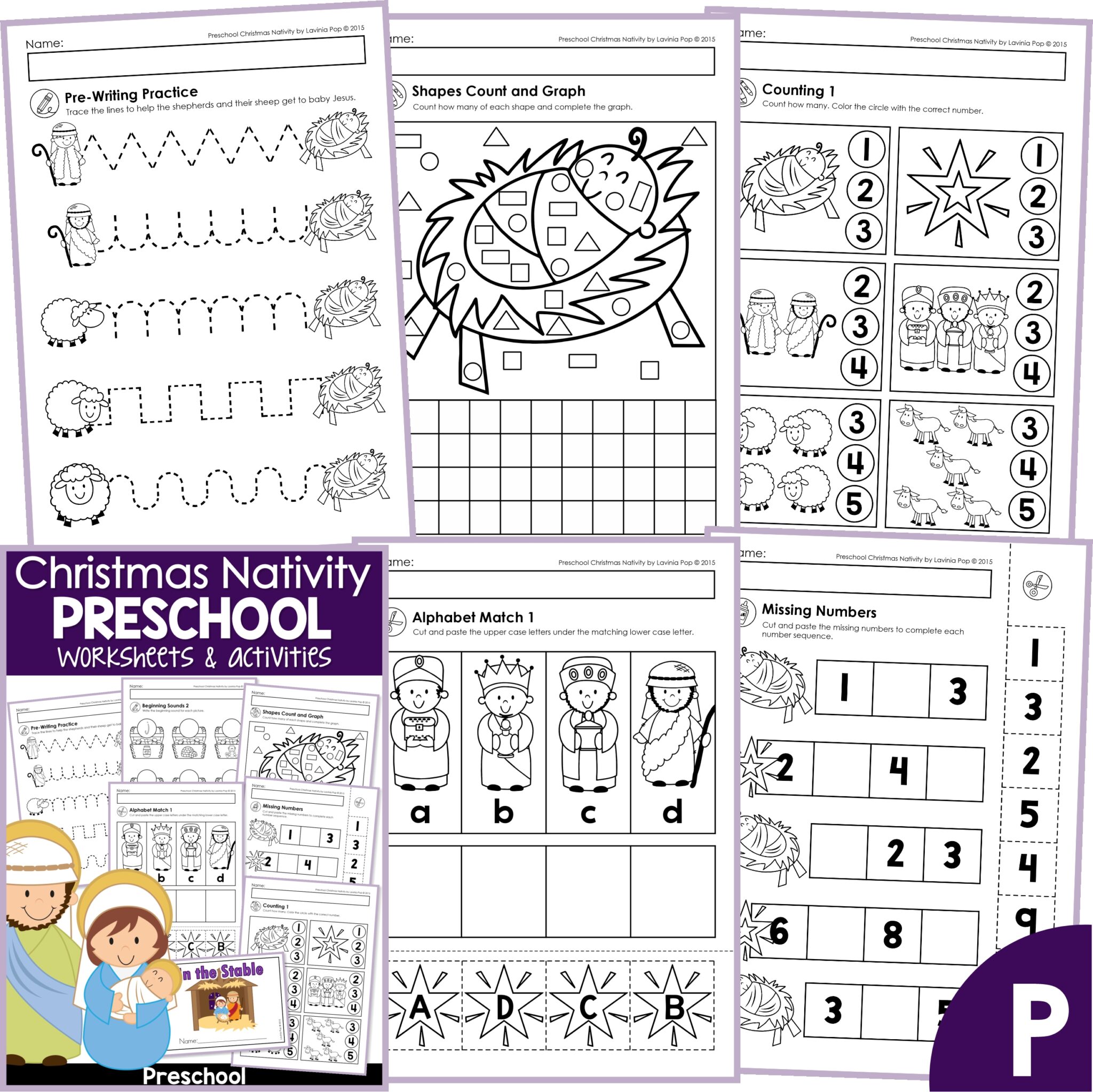 Christmas Nativity Preschool Centers - In My World