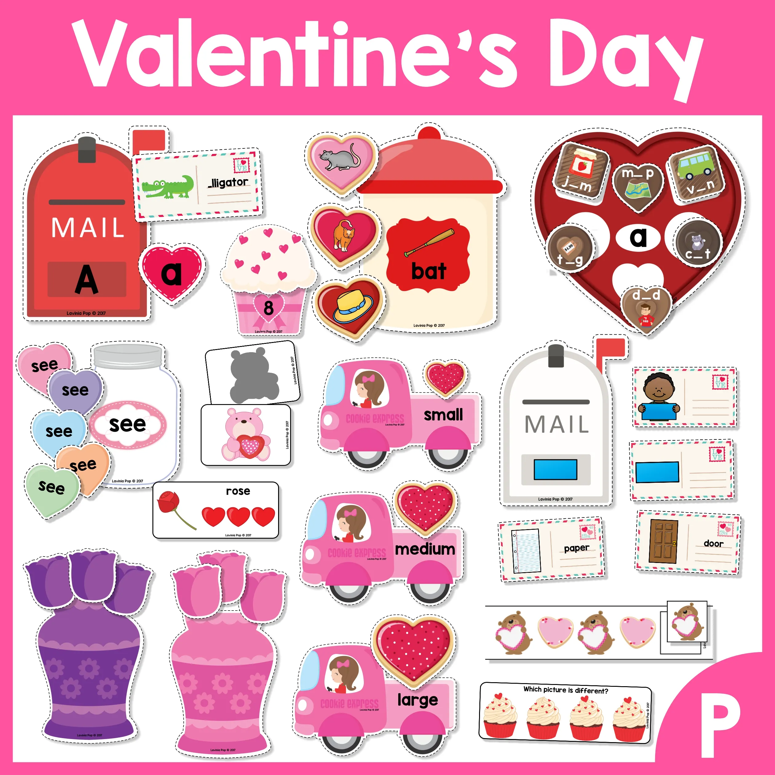 Valentine's Day Preschool Centers - In My World